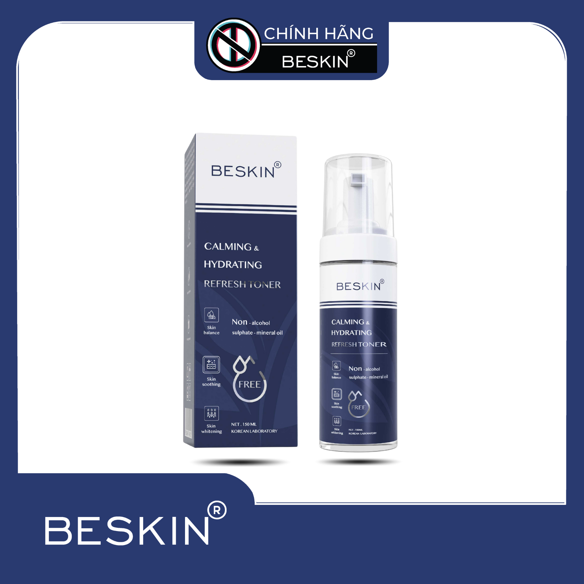 TONER TẠO BỌT BESKIN - Dung tích: 150ml - BESKIN.VN – MỸ PHẨM BESKIN ...