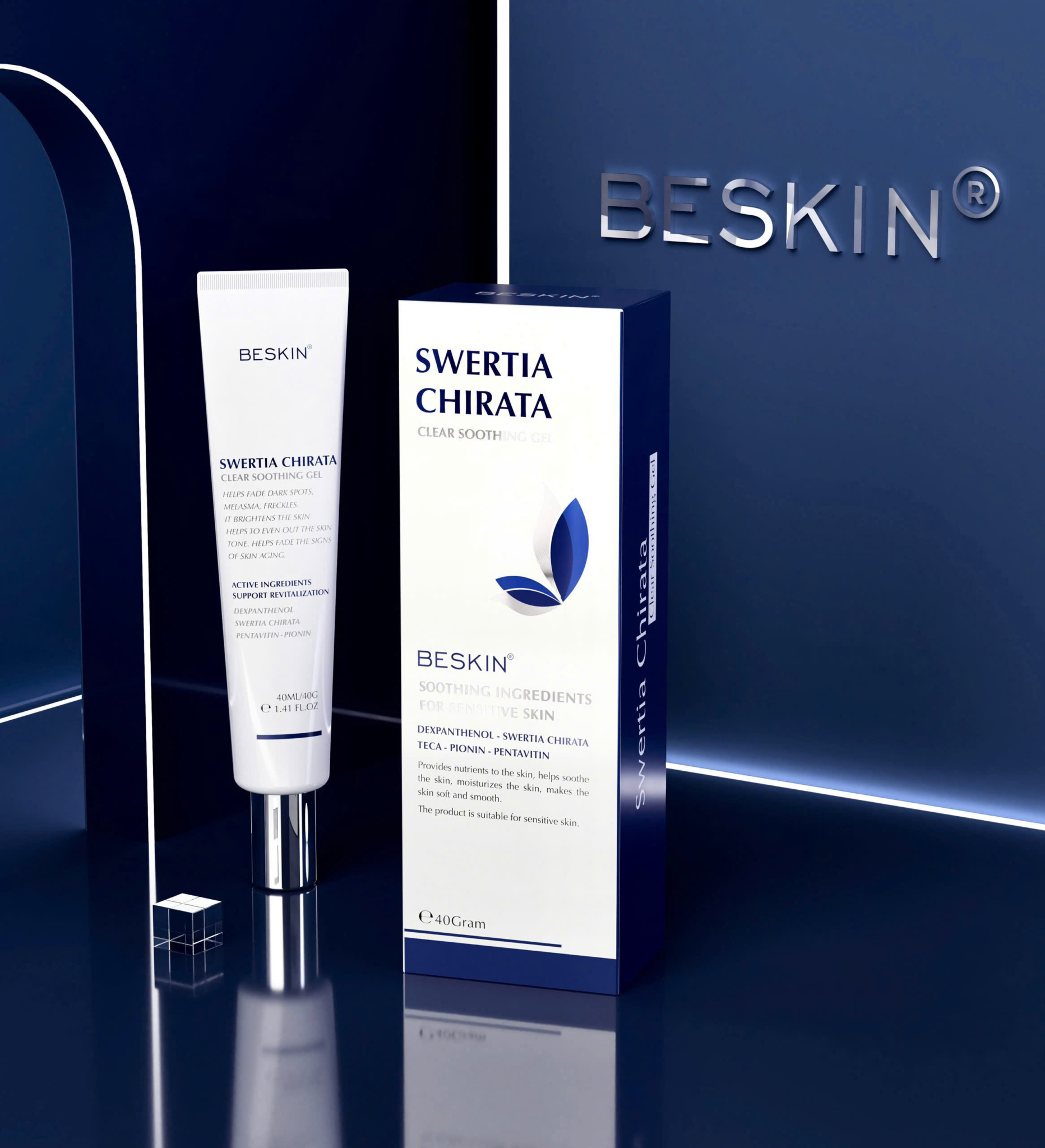 GEL PHỤC HỒI LÀM DỊU DA BESKIN "SWERTIA CHIRATA CLEAR SOOTHING GEL ...